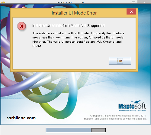 Maple Kurulumunda Installer User Interface Mode Not Supported Hatası ...